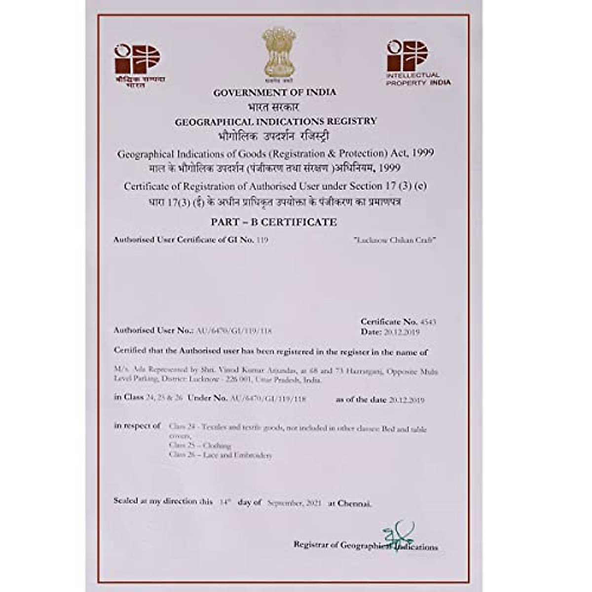 Ada Indian Hand Embroidery Women's Chikankari Cotton Kurta Kurti Tunic A220999 (XXX-Large, White)