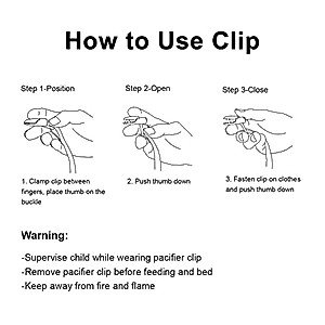 Babygoal Neutral Pacifier Clips, 6 Pack Binky Paci Holder and Leash for Boys and Girls Fits for Most Pacifier, Binkie Styles & Baby Teethers & Toys and Gift 6PS10