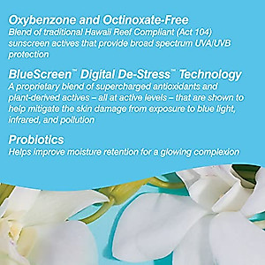 COOLA Organic Dew Good Illuminating Probiotic Serum with SPF 30, Dermatologist Tested Sunscreen with Plant-Derived BlueScreen Digital De-Stress Technology, 1.15 Fl Oz