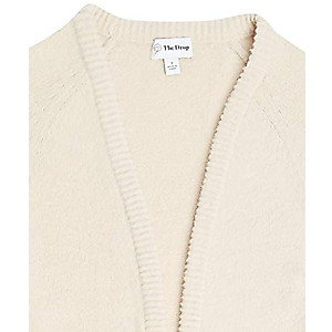 The Drop Women's Mirabelle Long Belle Sleeve no Closure Fuzzy Jersey Cardigan, Sandstorm, XS