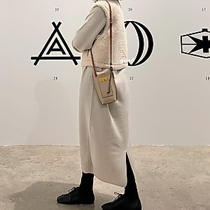 Genuine Leather Phone Wallet Crossbody Purse/Premium Leather Small Shoulder Bag Cell Phone Wallet Purses and Handbags