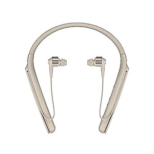 Sony Premium Noise Cancelling Wireless Behind-Neck in Ear Headphones - Gold (WI1000X/N)