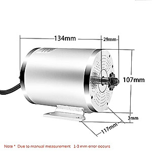 4400RPM 2500W 60V Electric Scooter Motor Brushless DC Motor Kits Electric Gokart Mid Motors with 45A Speed Controller, Throttle, Foot Pedal E-Scooter E-Bike Dirt Bike Motorcycle