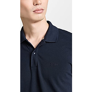 Boss Hugo Boss 50303542 Men's Pallas Short Sleeve Polo Shirt, Dark Blue, Large