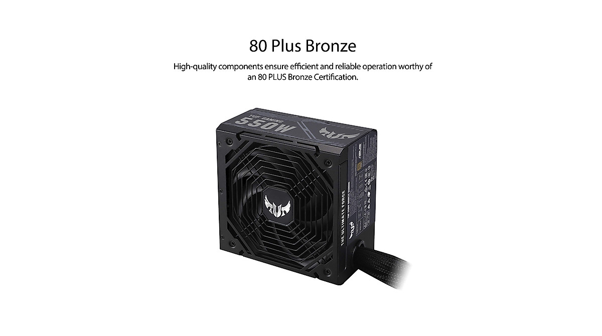 ASUS TUF Gaming 550W Bronze Power Supply | Reliable & Efficient PSU
