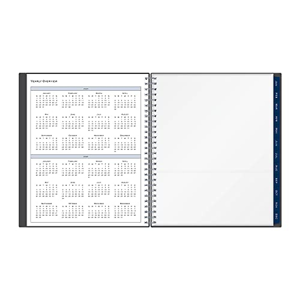 Blue Sky 2023 Monthly Planner, January - December, 8" x 10", Flexible Cover, Wirebound, Passages (142074)