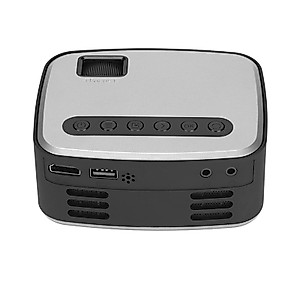 1080P Full HD Video Projector, Mini Projector Portable with Remote Control, Smart Projector for Home Theater Outdoor Movies, Compatible with TV Stick, HDMI, USB, AV, 100‑240V (US