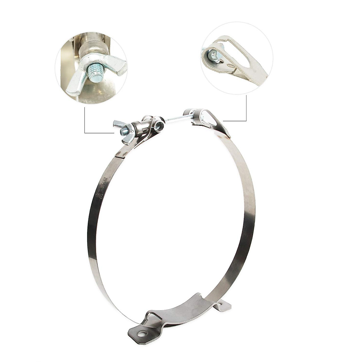 Universal Mounting Bracket Stainless Steel Bottle Bracket for 12 lb Nitrous Oxide Bottle Bracket