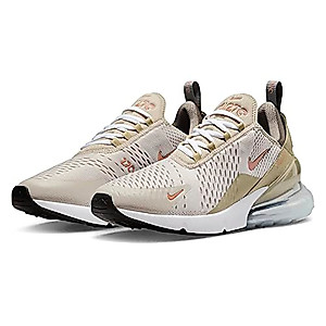 Nike Men's Air Max 270 shoe, Cream/Rust Oxide-khaki, 8