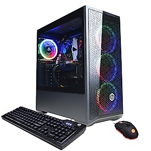 CYBERPOWERPC Gamer Xtreme Gaming PC, Intel Core i3-12100F 3.3GHz, AMD RX 6500 XT 4GB, 8GB DDR4, 500GB NVMe PCIe SSD, WiFi & Win 11 Home (GXi8800A6), Black