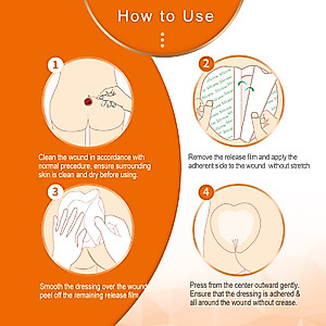 Sacral Silicone Foam Dressing with Border for Sacrum Ulcer, Pressure Ulcer, Butt Bed Sore, Size 7''x7''(4.9''x5.3'' Pad), Painless Removal High Absorbency, Bedsore Wound Bandage,5 Pack