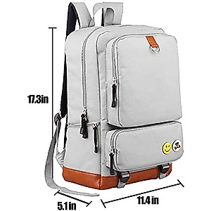 Backpack 17.3"X11.4"X5.1" Purple Shoulder Bag For Travel