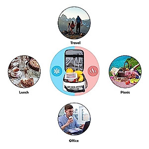 Wondfamiker Custom-Lunch Bag-Box Personalized Your Name Text or Picture Insulated Cooler Reusable Picnic Office Bag Tote For Women Men,Portable Thermal Meal Bag Gift (color3)