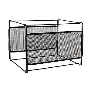 Rolodex - Eldon Mesh Collection Side-Load Double Tray with Hanging File, Black (22191)