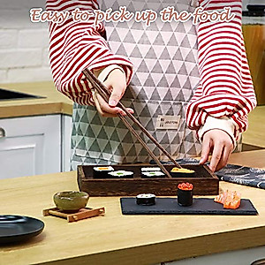 10 Pairs Long Wooden Chopstick Cooking Chopsticks Extra Long Chopsticks Noodle Chopsticks Hot Pot Chopstick Chinese Style Chopsticks Natural Wooden Frying Chopstick for Cooking, 12 Inch