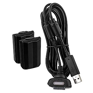 Nyko Power Kit Plus - 2 Pack Rechargeable Battery with Charge Cable for Xbox 360