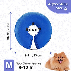 EWOID Inflatable Dog Cone, Dog Neck Donut Dog Cone, Soft Cone for Dogs, Adjustable Dog Cone Alternative After Surgery, Washable Dog Donut Cone for Dogs and Cats