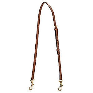 Allzedream Genuine Leather Purse Strap Adjustable Crossbody Handbag Replacement Straps 0.48 Inch Width (Brown)