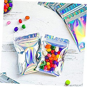 Dime Bag 100pcs Plastic Bag Glitter Earrings Bead Earrings Food Storage Resealable Tea Storage Reusable Self Lock Bag Storage Bag Necklace Wrapping Bag Container Symphony Abs