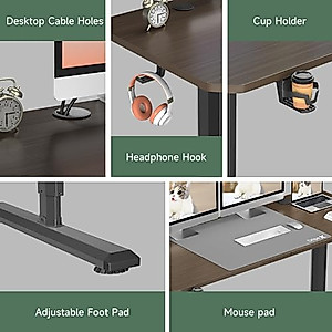 Dripex Adjustable Electric Standing Desk 1, 43 inch, White