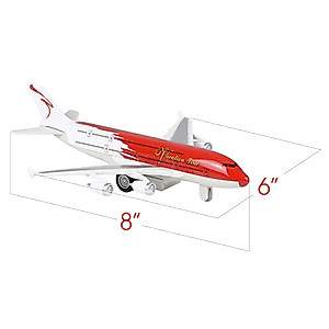 ArtCreativity Diecast Pullback Super Jumbo Airplanes with 3D Anatomy View, Set of 2, Diecast Metal Cargo & Passenger Airplane Toys for Kids, Aviation Themed Party Decorations, Best Birthday Gift