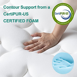 BedStory Queen Mattress, 14 Inch Medium Firm Hybrid Mattress in a Box, Cooling Gel-Infused Memory Foam with Individual Pocket Springs Motion Isolation, Fiberglass Free Mattress, Pressure Relief