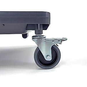 Dolly for Dish Rack and Glass Rack | 2 Wheel lock 4" | 250 lbs. max Capacity | Gray