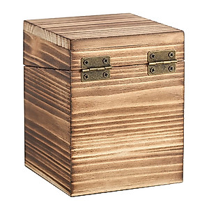 BalterFF Wood Rustic Trading Deck Box Cards Cards Sports Storage Organizer Boxes Holder Compatible With PM TCG Card Box