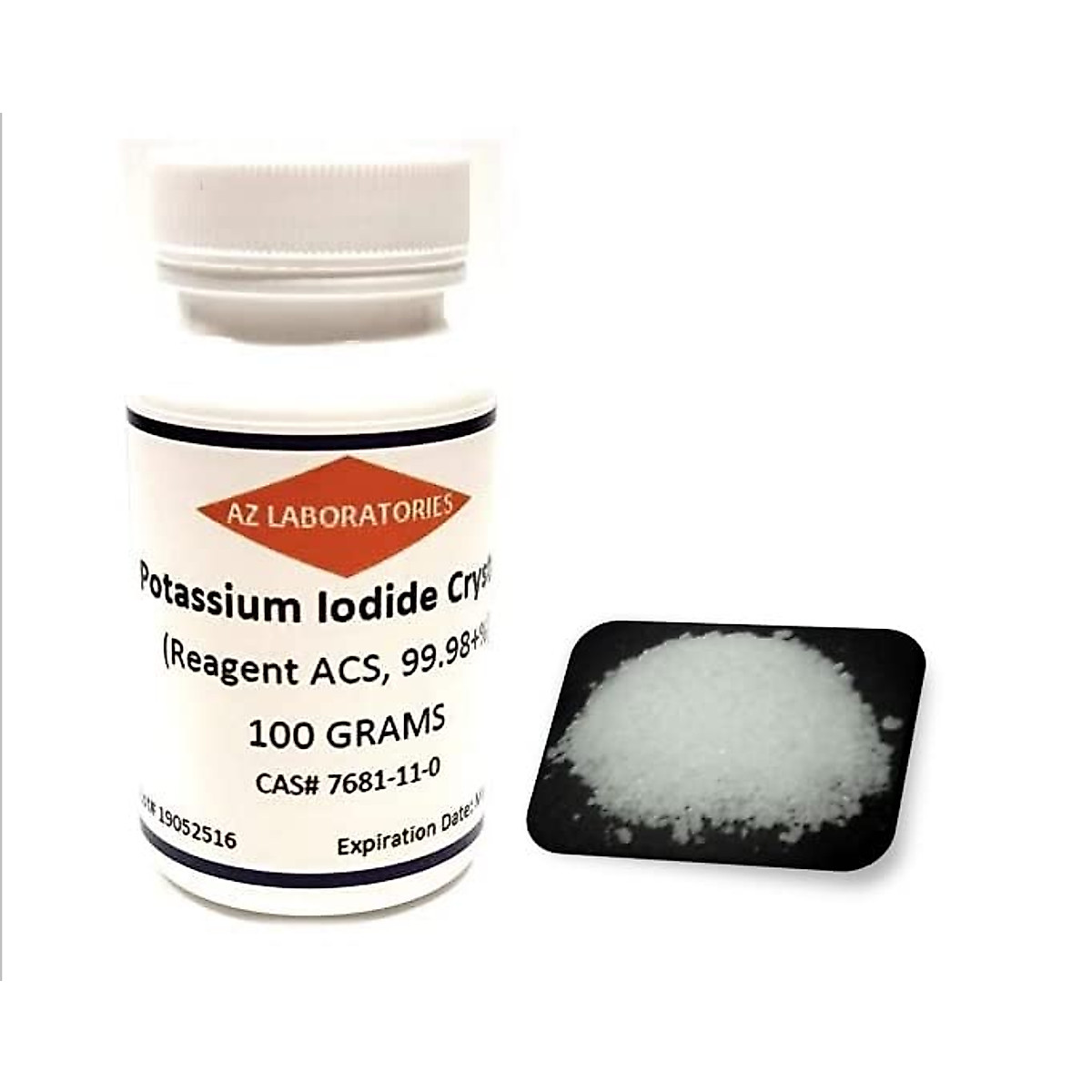 Potassium Iodide - 100% Pure USP Crystals - 31% K / 69% I, 100 grams (3.52 oz)