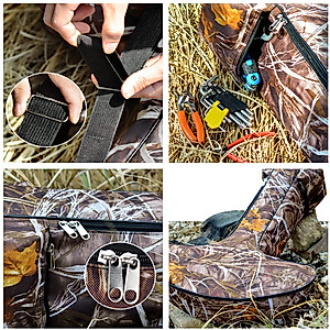 UNISTRENGH Crossbow Soft Case Tactical Archery Cross Bow Bag with Backpack Straps (Reed Camouflage#2, 35.4''L*27.56''W*8.27''D (90X70X21CM))