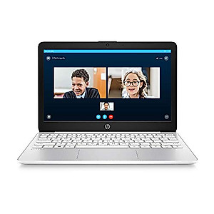 HP Stream 11-inch HD Laptop, Intel Celeron N4000, 4 GB RAM, 32 GB eMMC, Intel UHD, Windows 10 Home in S Mode (11-ak0020nr, Diamond White) (Renewed)