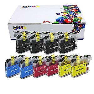 HIINK LC103XL Ink Cartridge Replacement for Brother LC-103 MFC-J245 MFC-J285DW MFC-J450DW MFC-J475DW MFC-J650DW MFC-J870DW MFC-J875DW Printer, Pack of 10