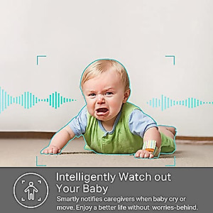 Kasa Smart 2K QHD Indoor Security Camera, Person/Baby Crying/Motion Detection, 2-Way Audio, 30Ft. Night Vision, Cloud/SD Card Storage(Up to 256 GB), Works with Alexa & Google Home (KC400)