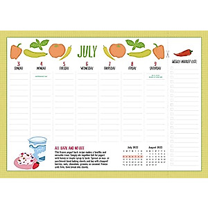 The Kitchen Companion Page-A-Week Calendar 2023: Magnetic - Perfect for the Fridge, Wall, or Desk
