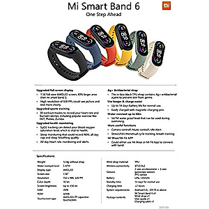Xiaomi 2021 Mi Band 6 + Buds 3 Pro Airdots, Professional Active Noise Cancellation, Ambient Sound Enhancer, 28Hr Playback, Triple Mic for Voice, USB-C & Wireless Charge (MI Band 6 + Buds 3 Pro Black)