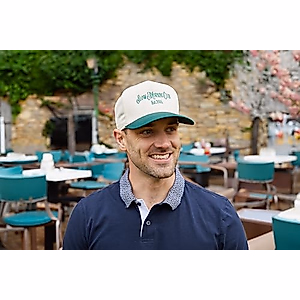 Two Tone Vintage Snapback Hat - Slow Morning Club - Forest/Beige