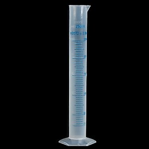 250ml Plastic Blue Line Graduated Cylinder Liquid Trial Tube Laboratory Test Tube