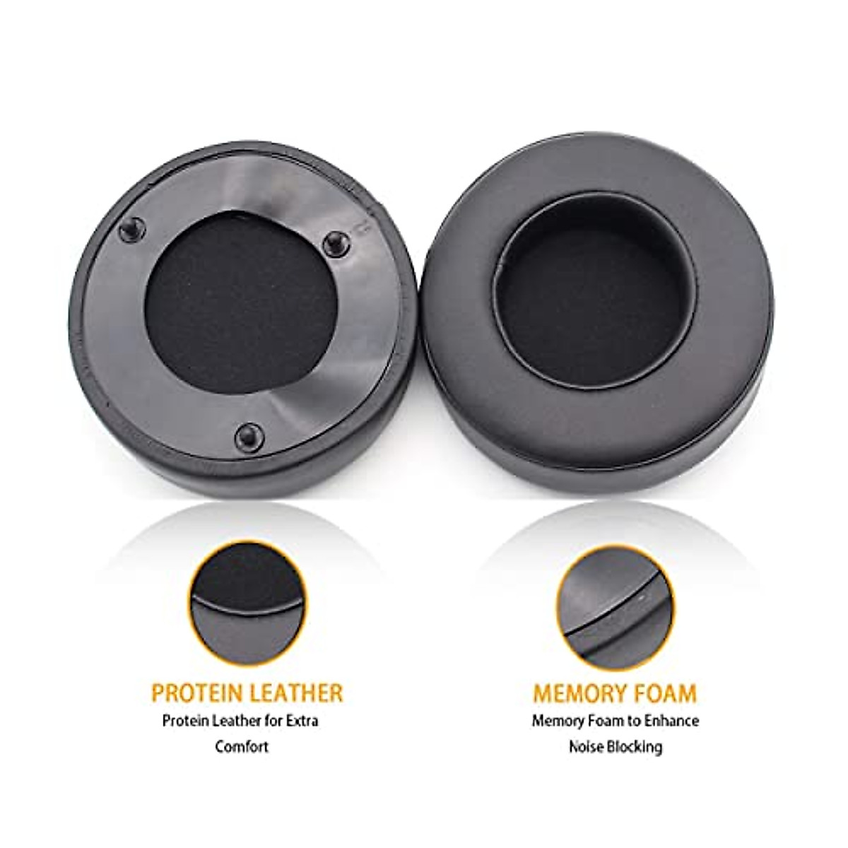 Adhiper Thresher Ear Pads Replacement Earpads Ear Cushion Compatible with Razer Thresher Ultimate Dolby 7.1 Surround Sound Gaming Headphones (Black)