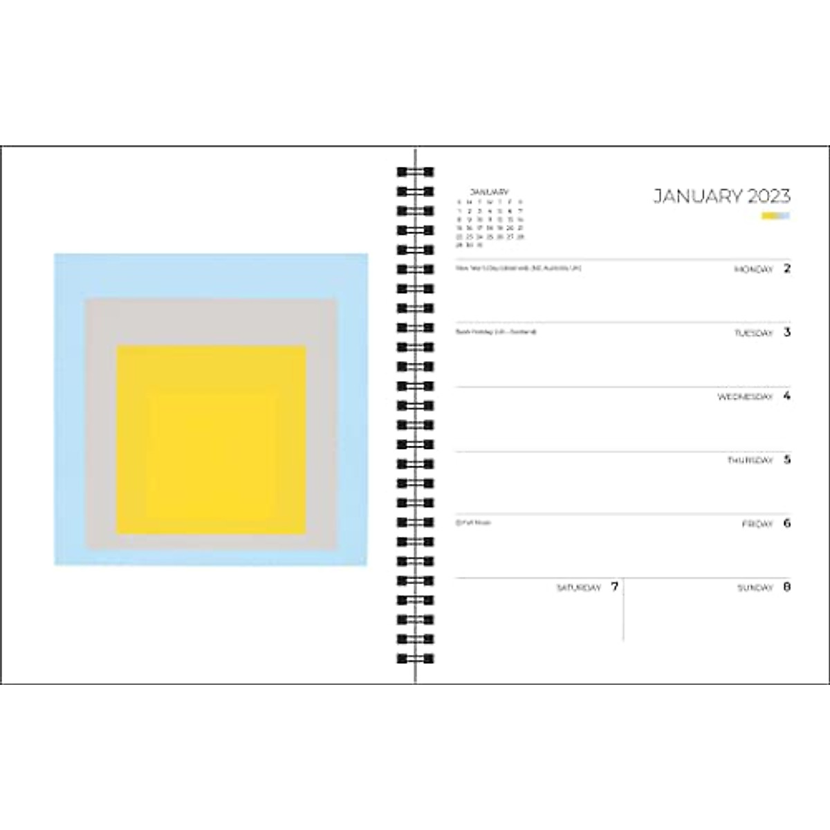 Homage to the Square 12-Month 2023 Monthly/Weekly Planner Calendar