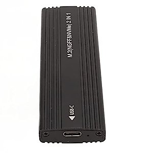 SSD Enclosure, SSD Case Dual Protocol Easy to Install for PC
