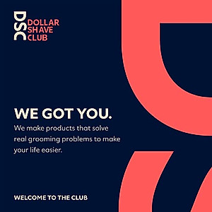 Dollar Shave Club | 6-Blade Travel Shaving Kit | Diamond Grip Club Series Razor Handle, 6-Blade Club Series Razor Cartridges, and Razor Cover