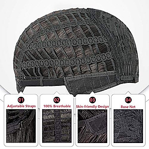 Juziviee Green Wigs for Women 12'' Short Green Bob Wig with Bangs Natural Cute Soft Synthetic Wigs for Party St Patricks Day AD016DGR