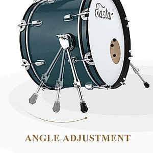 Eastar Adult Drum Set - 18-inch Full-Size Drum Kit for Adults, 4 Drum 2 Cymbal Drum Complete Drum Kit for Intermediate Drummers, Blue (EDS-540BE)