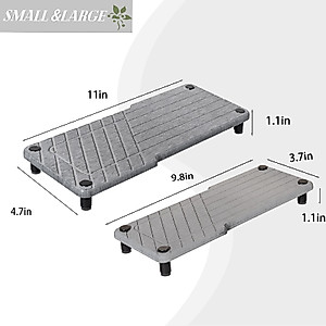 Black Bathroom Vanity Tray and Instant Dry Sink Caddy Kitchen Sponge Soap Holder Dispenser Organizer Stone Tray for Sink, Bathroom, Counter, Small, Foam,