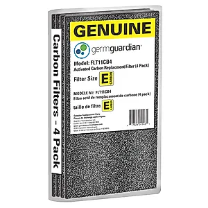 GermGuardian Genuine Carbon Filter Replacements for Use with FLT400 Filter E for AC400 Series Air Purifiers, 4-Pack FLT11CB4