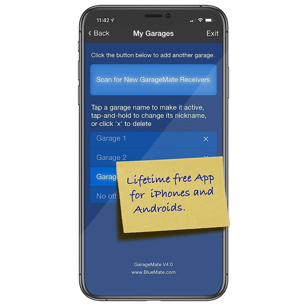 GarageMax: Open Your Garage with Your iPhones, Androids, or Apple Watch. Easy Setup. Secure. Bluetooth®4.0. Please Read Description Fully Before Ordering