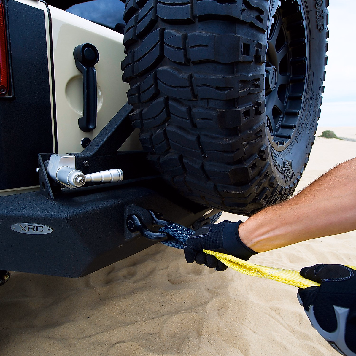 Smittybilt 3-inch x 30-feet Tow Strap (Yellow) - CC330