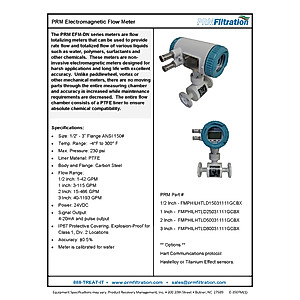 PRM 1/2 Inch Electromagnetic Flowmeter