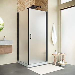 White Frosted Glass Window Film 23.6 X 78.7inch, Shackcom Bathroom Window Privacy Film - Non Adhesive Static Cling - Sun UV Blocking Heat Control Door Window Covering Decals for Home