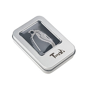 Tungyi Titanium Carabiner Keychain Clip, 3-in-1 Multi Function Keychain Looking Hook, EDC Palm Sized Quick Release Clip for Home Office Camping